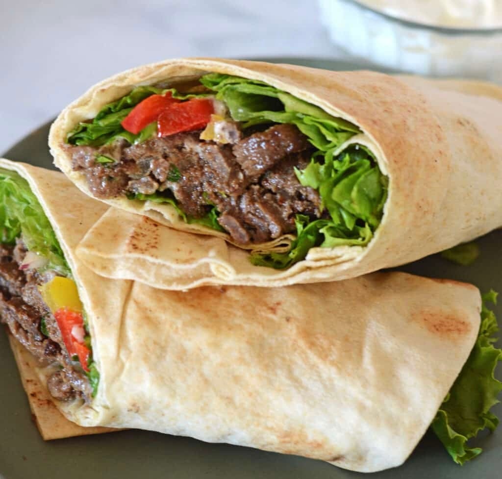 Traditional Beef Shawarma Wrap Combo with Fries and Pop | SHABOBA ...